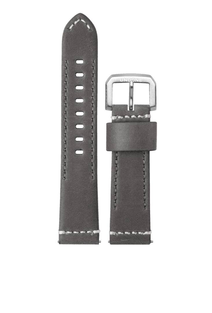 22mm Leather Grey – UNDONE Japan
