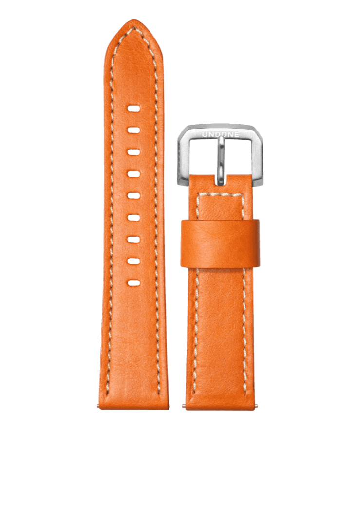 22mm Leather Orange – UNDONE Japan